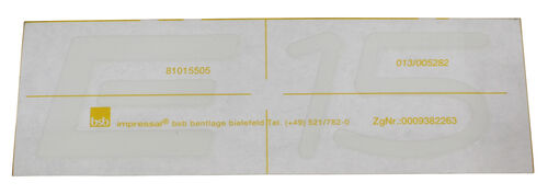LABEL LINDE E15 - Parts